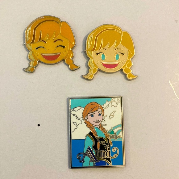 Accessories | Three Anna Disney Pins | Poshmark